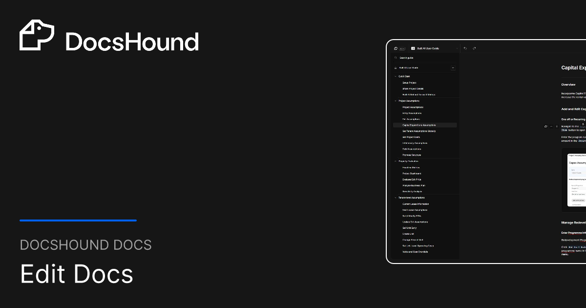 Edit Docs | DocsHound Docs