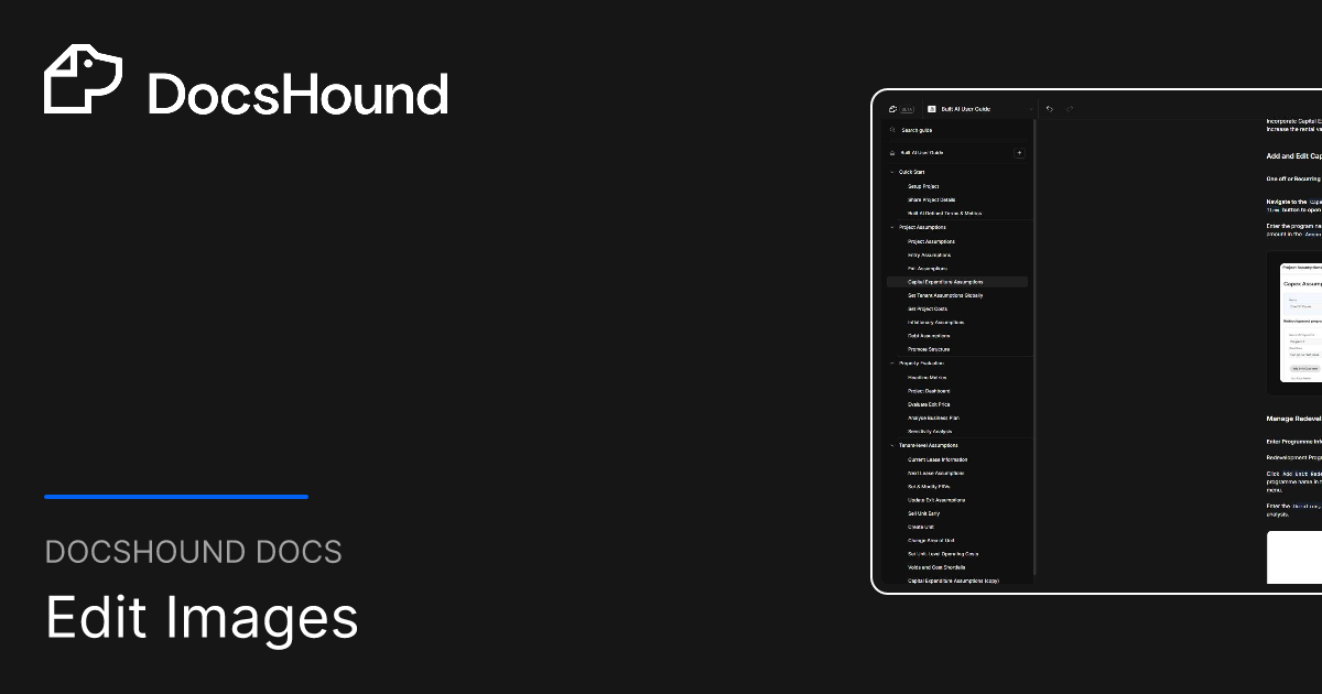 Edit Images | DocsHound Docs