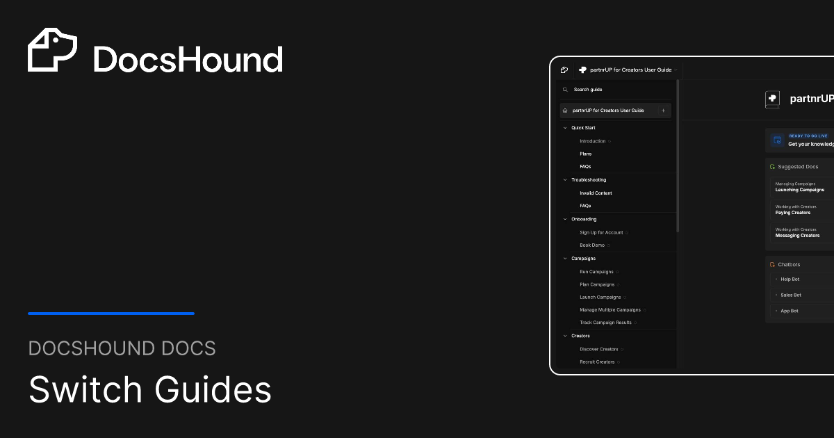 Switch Guides | DocsHound Docs