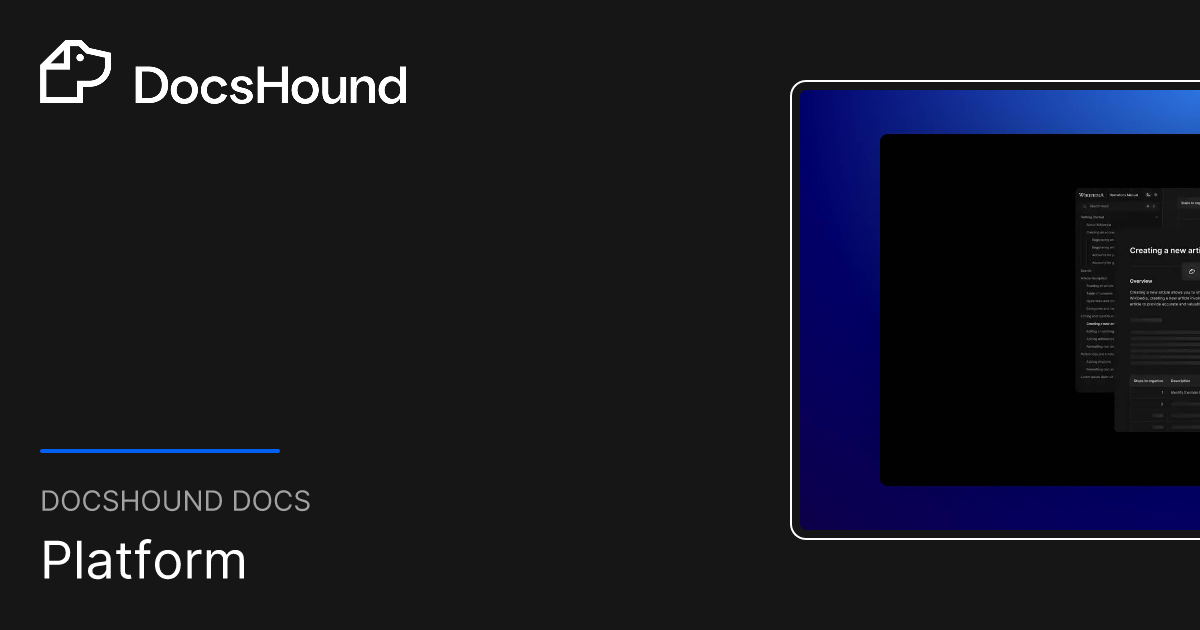 Platform | DocsHound Docs