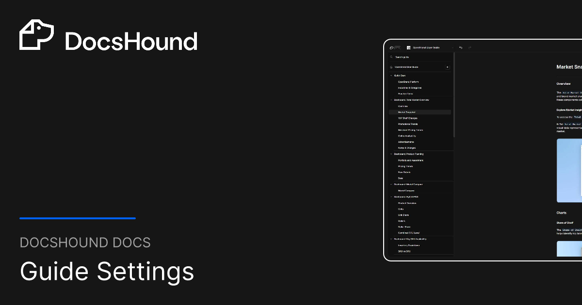 Guide Settings | DocsHound Docs